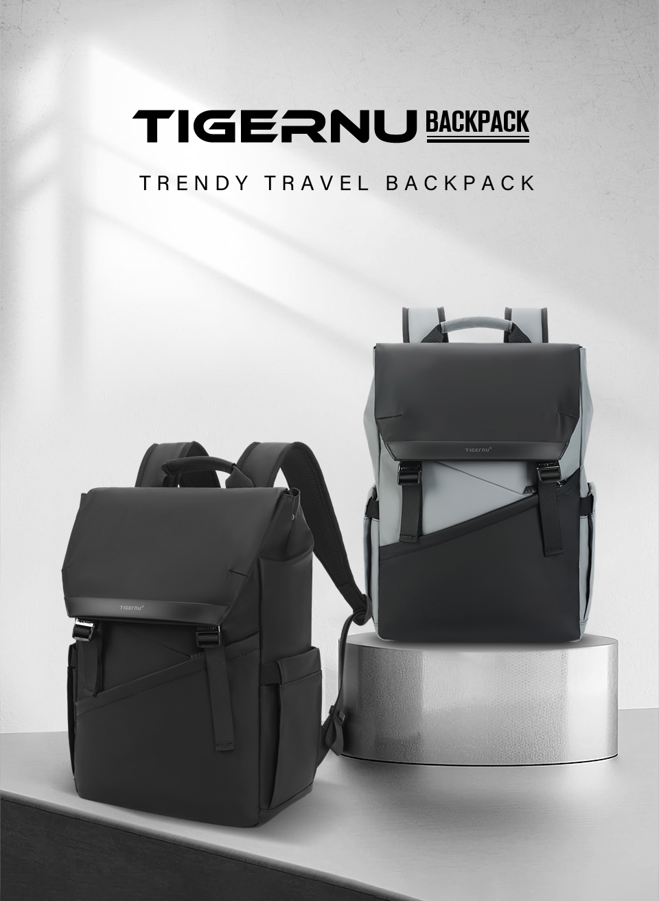 Tigernu 9592 Trendy Travel Backpack Large Capacity Urban Leisure Bag ...