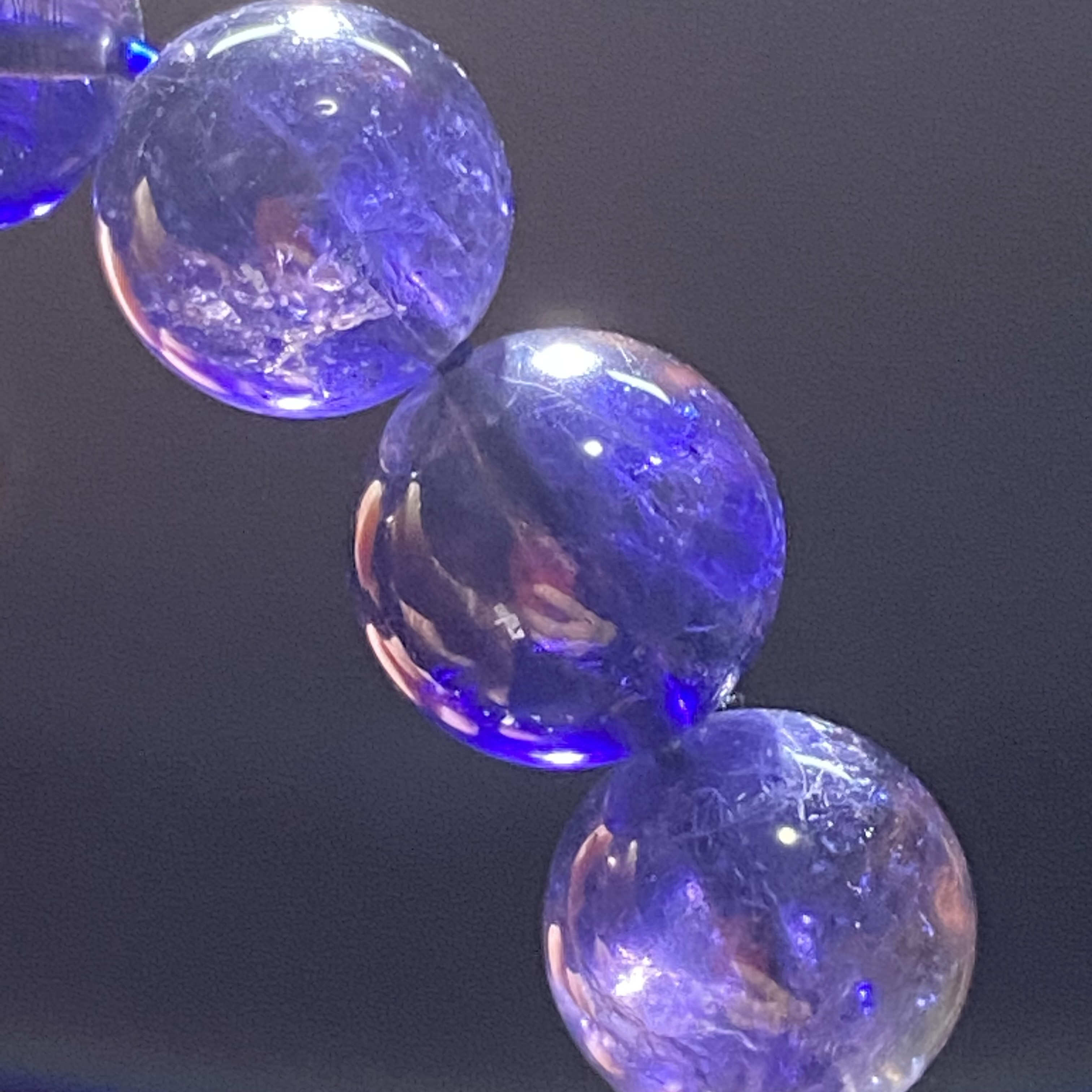 HANLE natural high quality iolite bracelet with certificate and box 2025 color of the year ...