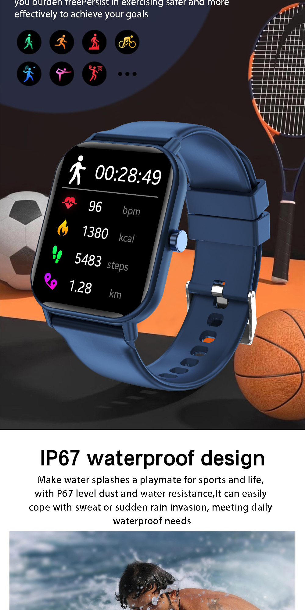 Aolon GTS Smart Watch 41MM Original Waterproof Fitness Smartwatch ...