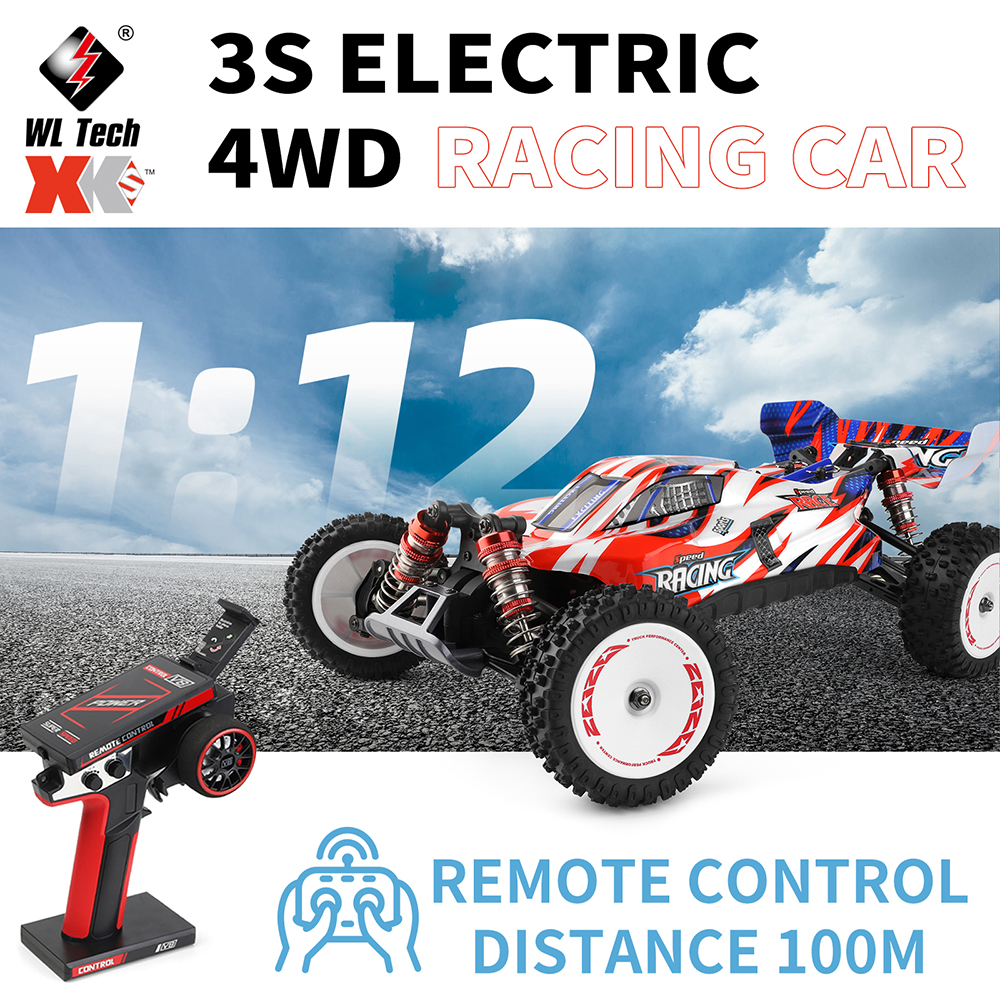 WLtoys 124017 75KM/H 124010 55KM/H 124008 60KM/H 2.4G RC Car Brushless ...