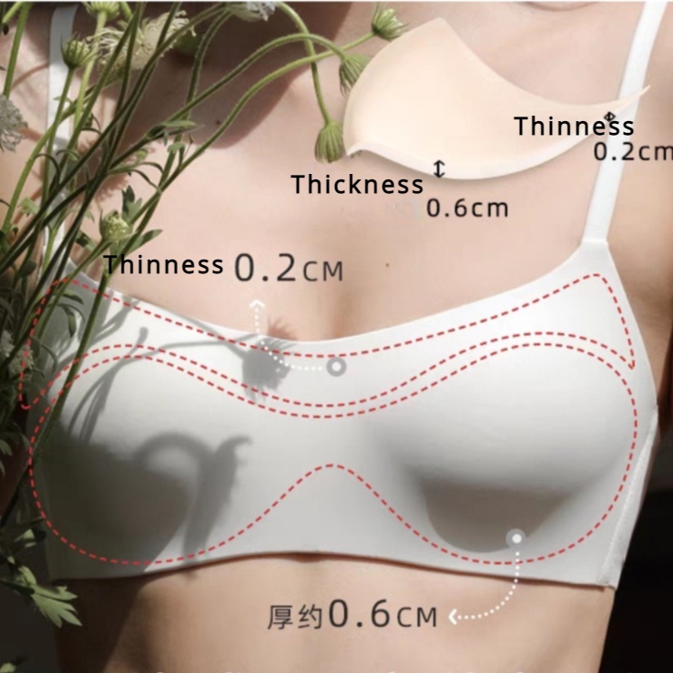 Japan Seamless Bra Woman Small Chest Push UP No Steel Ring Bra Adjustment Type Breathable Thin ...