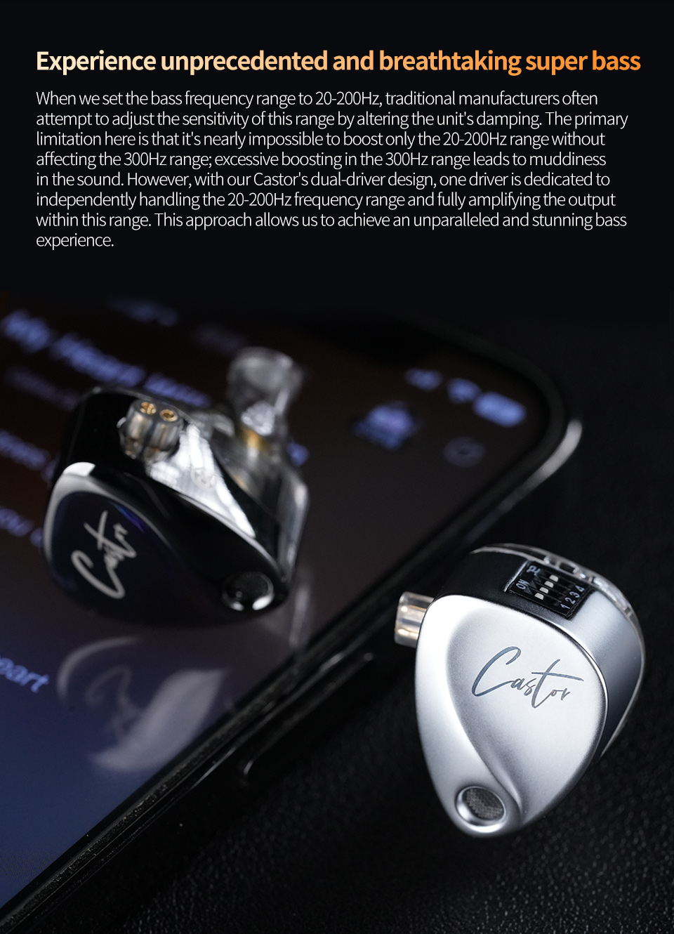 KZ Castor Wired Earbuds In Ear HIFI 2 Dynamic High End Tunable Earphone ...