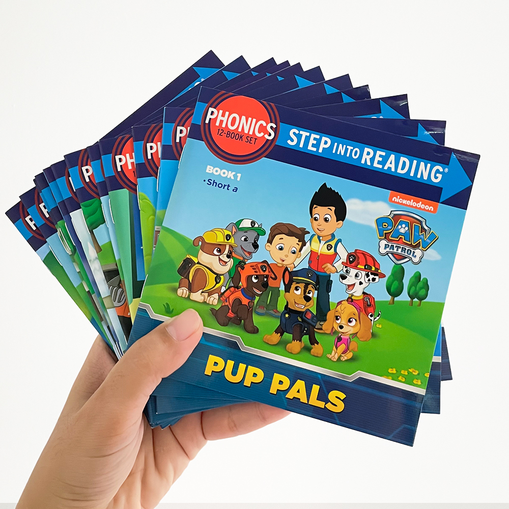 12 Books Paw Patrol Phonics Box Set (Step into Reading) Children ...