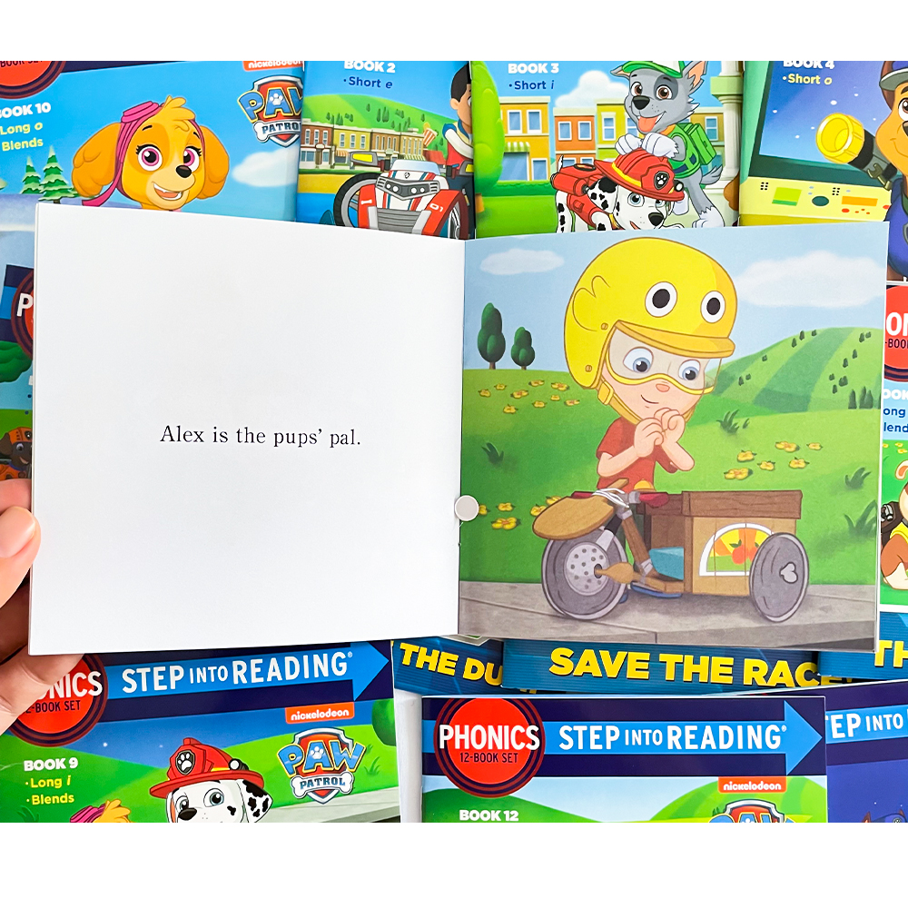 12 Books Paw Patrol Phonics Box Set (Step into Reading) Children ...