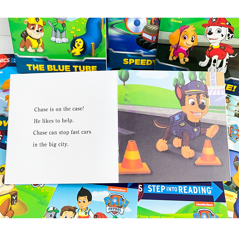 12 Books Paw Patrol Phonics Box Set (Step into Reading) Children ...