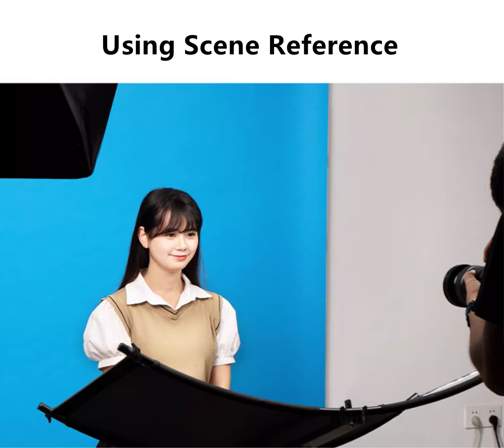 Selens U-Shaped Curved Photo Reflector With Four Color Reflective Cloth ...