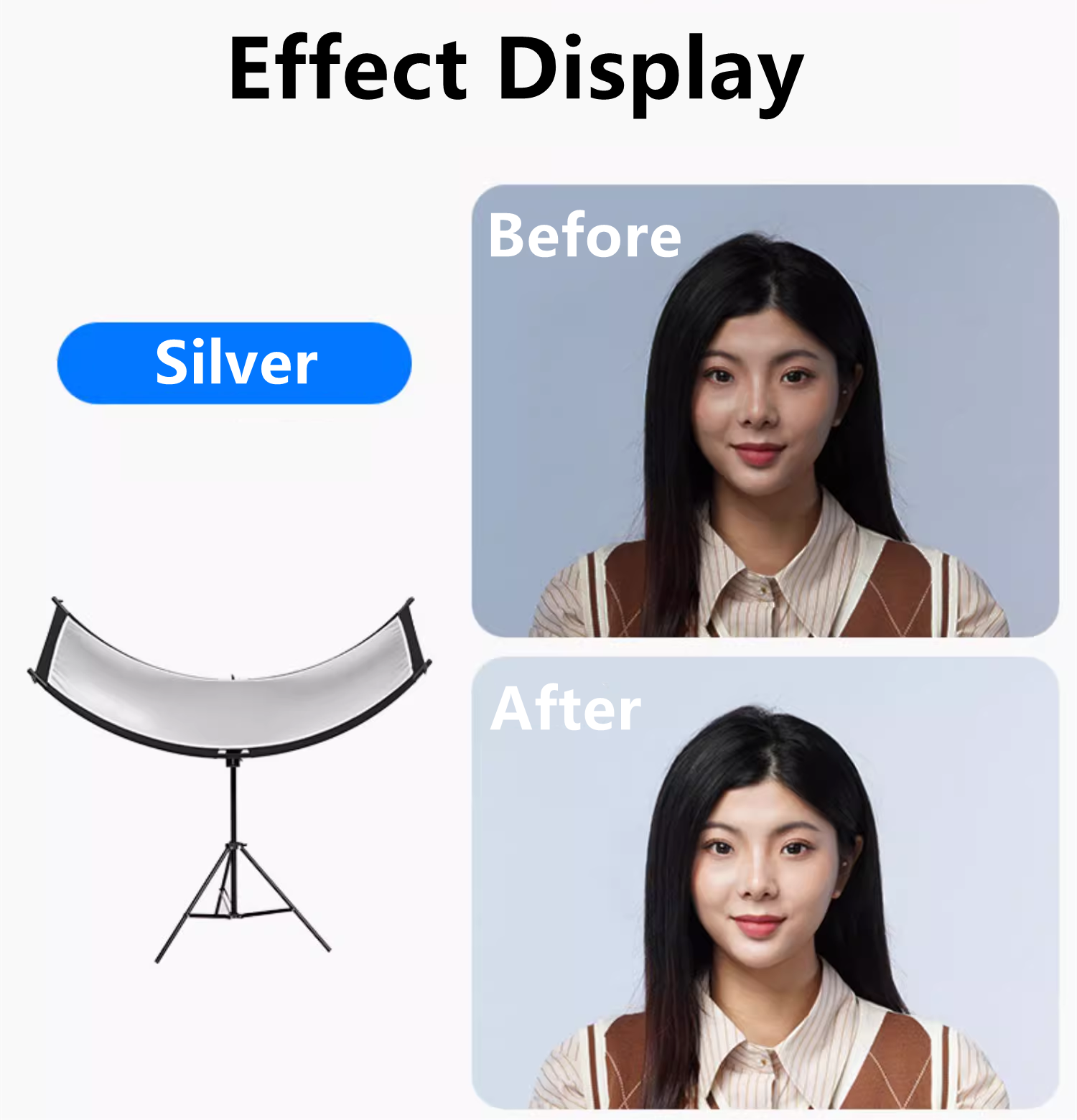 Selens U-Shaped Curved Photo Reflector With Four Color Reflective Cloth ...