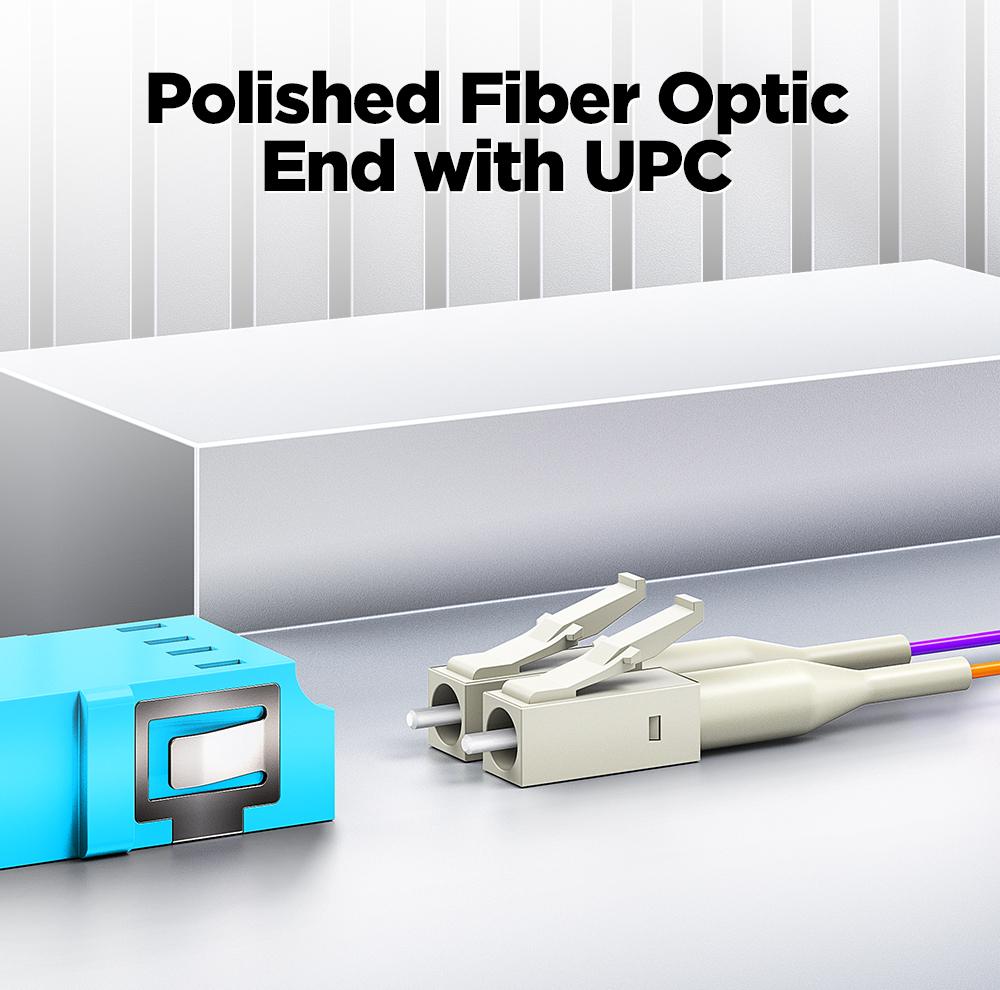 AMPCOM Professional Grade LC UPC 12 Fibers OM3 Multimode Bunch 0.9mm ...