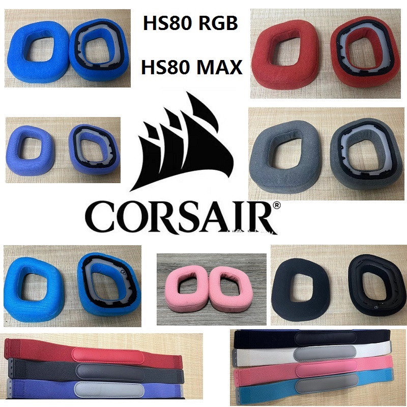 HS80 Upgraded Thicked Earpad For CORSAIR HS80 RGB HS80 MAX Headset Ear ...