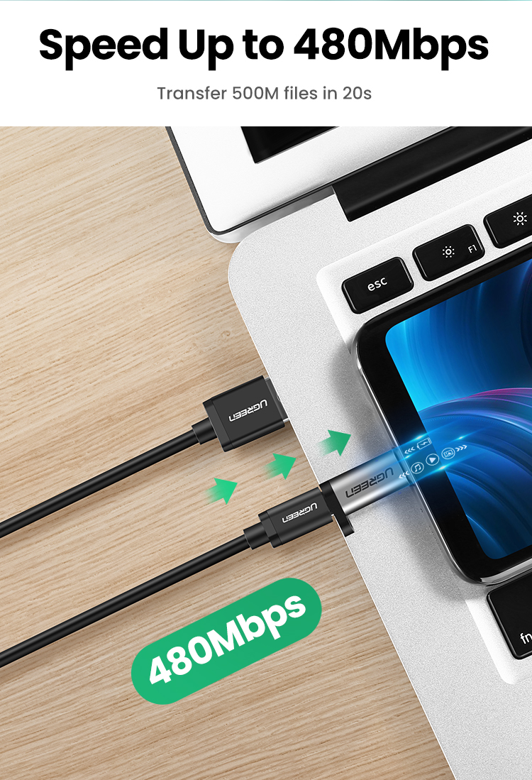 Ugreen USB Type-C Adapter Type C To Micro USB Female To Male Converters ...