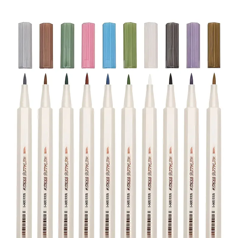 10 Pcs/set Calligraphy pen Soft brush pen for daily color pen life ...