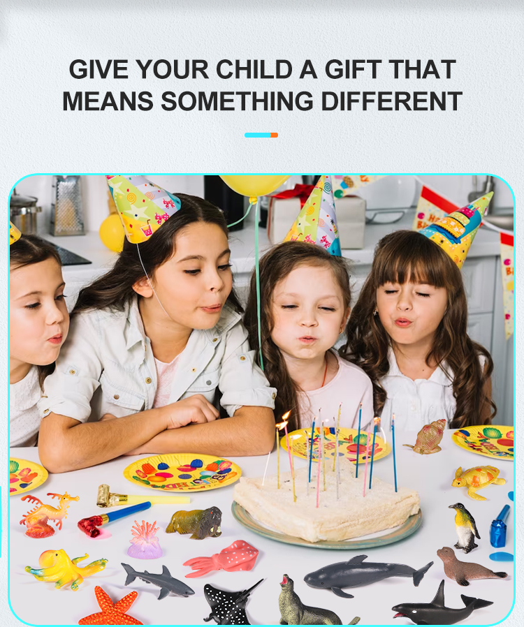 Mini Ocean Marine Set Model Sea Life Animal Dolphin Crab Shark Turtle ...