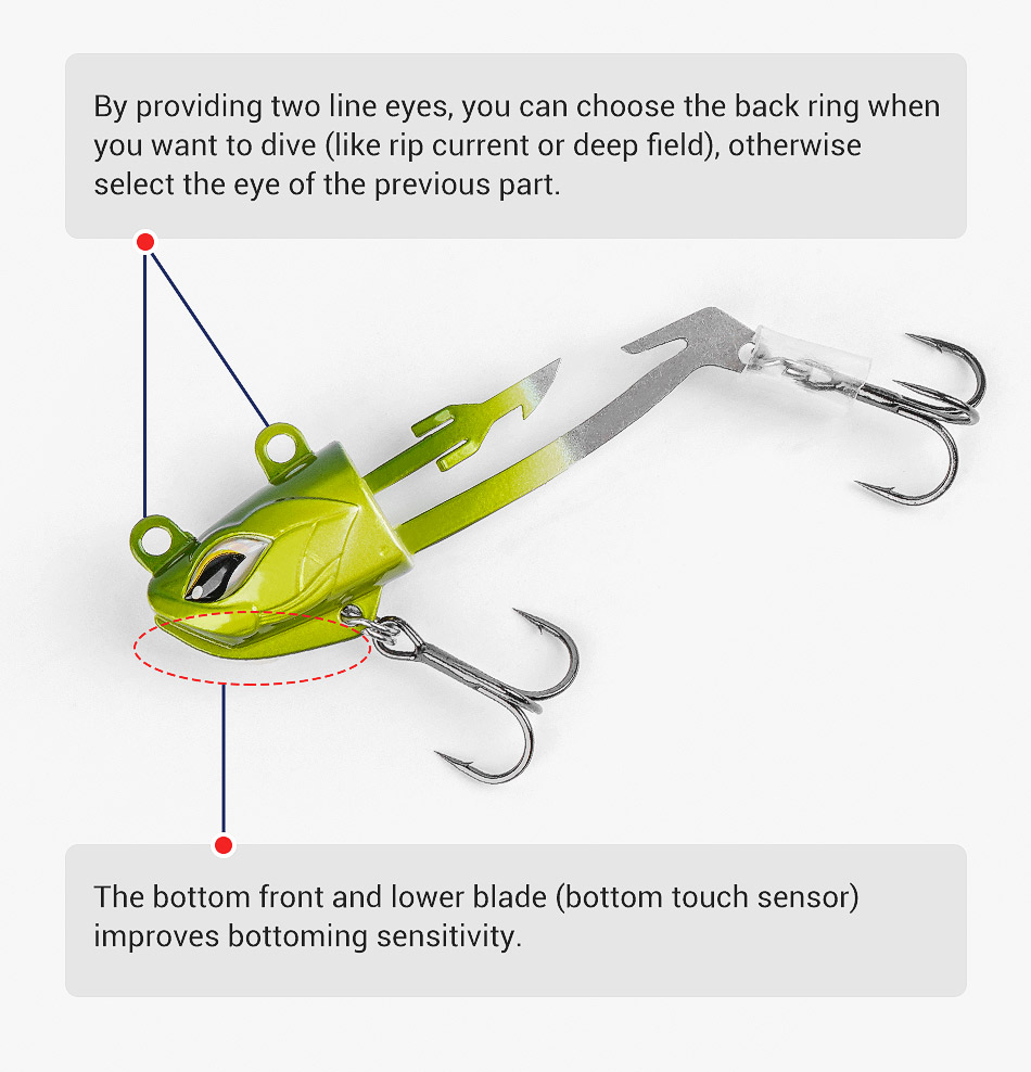 NOEBY Vibration JIG Head Soft Lure 10cm/21g 11.5cm/28g Fluttering ...
