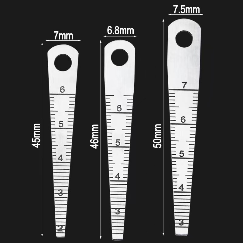 Stainless Steel Weld Inspection Ruler 0-7 Taper Ruler Gap Ruler Six ...