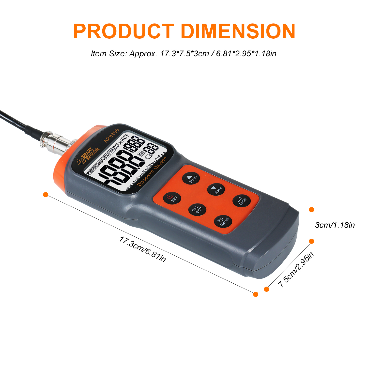 【ready stock】SMART SENSOR Digital Dissolved Oxygen Detector Dissolved ...
