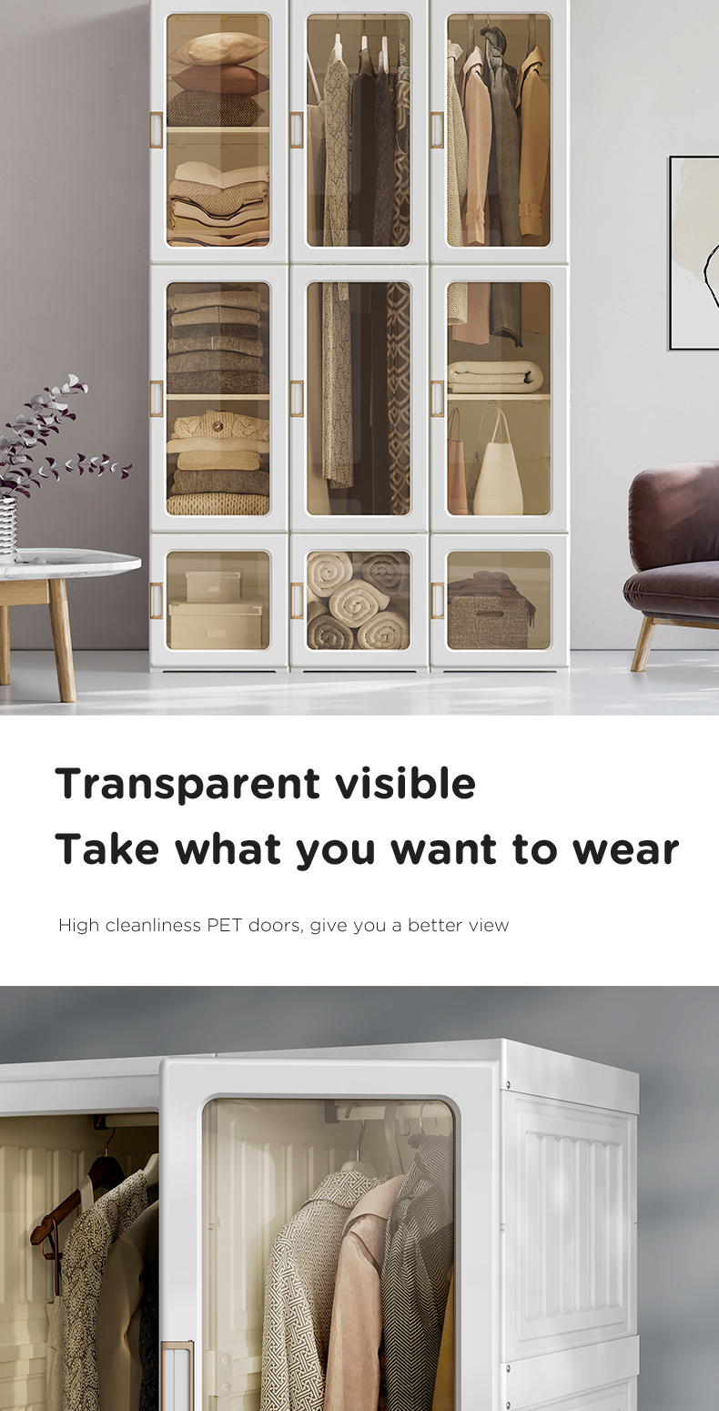 ANTBOX Wardrobe 6-15 Cubes Portable Foldable Free Installation ...