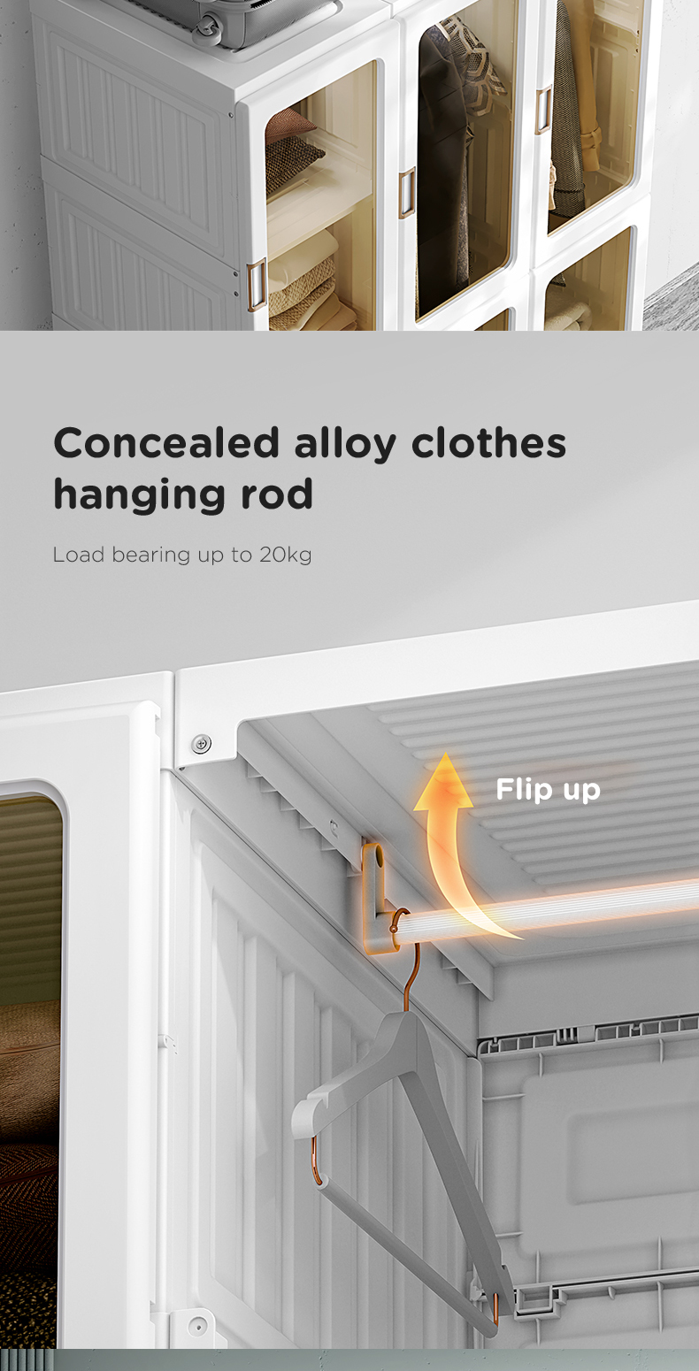 ANTBOX Wardrobe 6-15 Cubes Portable Foldable Free Installation ...