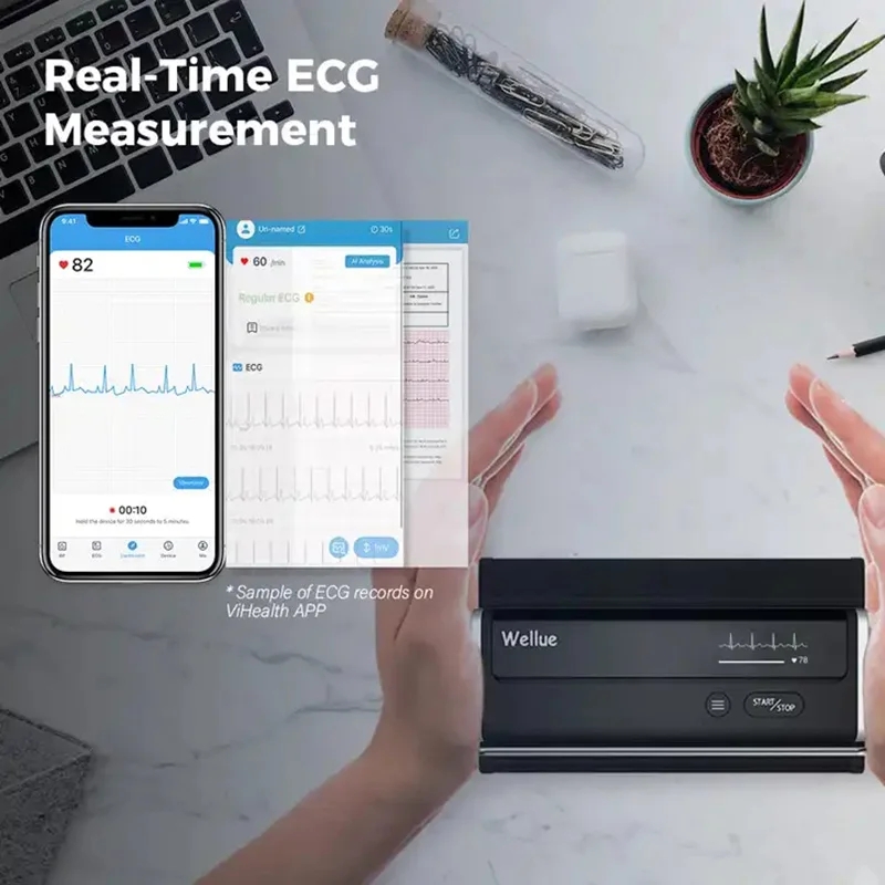 2 in 1 Bluetooth BP2 WIFI Digital ECG EKG Heart Bp Machine Blood ...