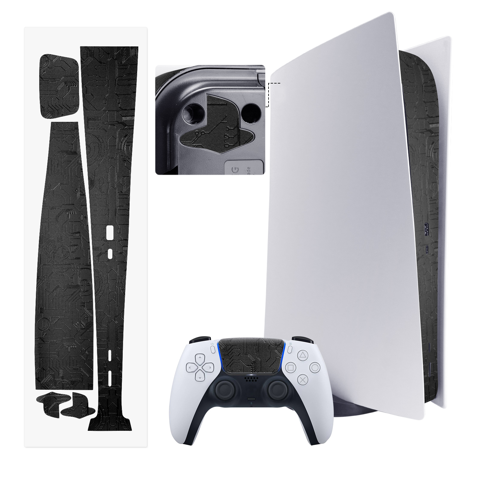 TALONGAMES Middle Stickers Skin For PS5 Disc Version Game Console ...