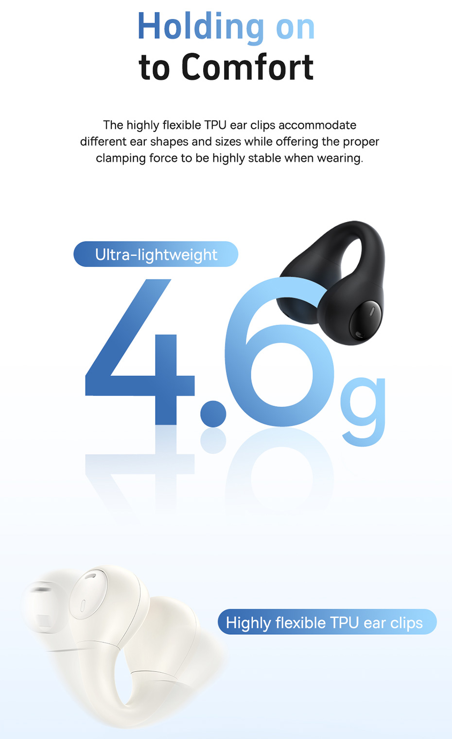 Baseus AirGo AS01 Open-Ear TWS Earbuds Wireless Earphone Bluetooth 5.3 ...