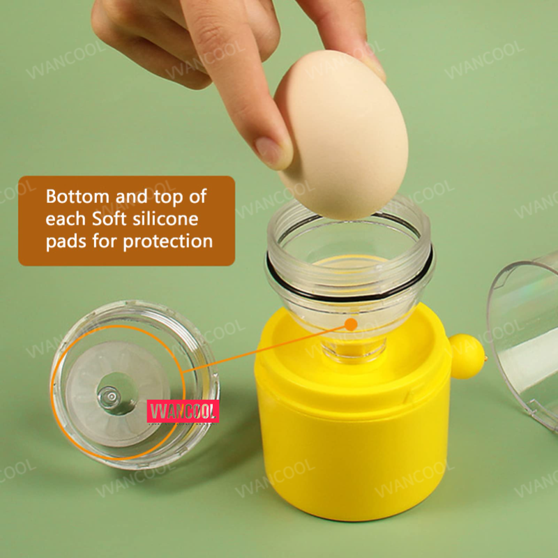 Egg Scrambler Shaker Egg Spinner Hand Pull Type Manual Egg White Yolk ...