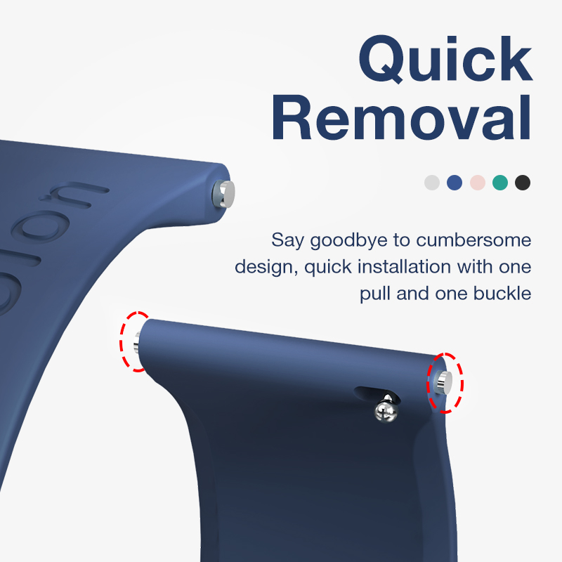 Aolon Smart Watch Strap 24mm Silicone Wristband For Foomlite Smartwatch ...