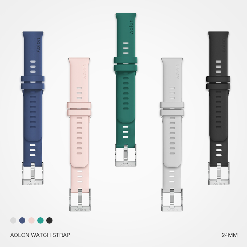 Aolon Smart Watch Strap 24mm Silicone Wristband For Foomlite Smartwatch ...