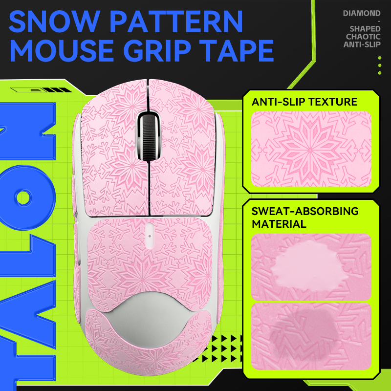 TALONGAMES Mouse Grip Tape Sakura Pink Snow Pattern For Logitech G PRO ...