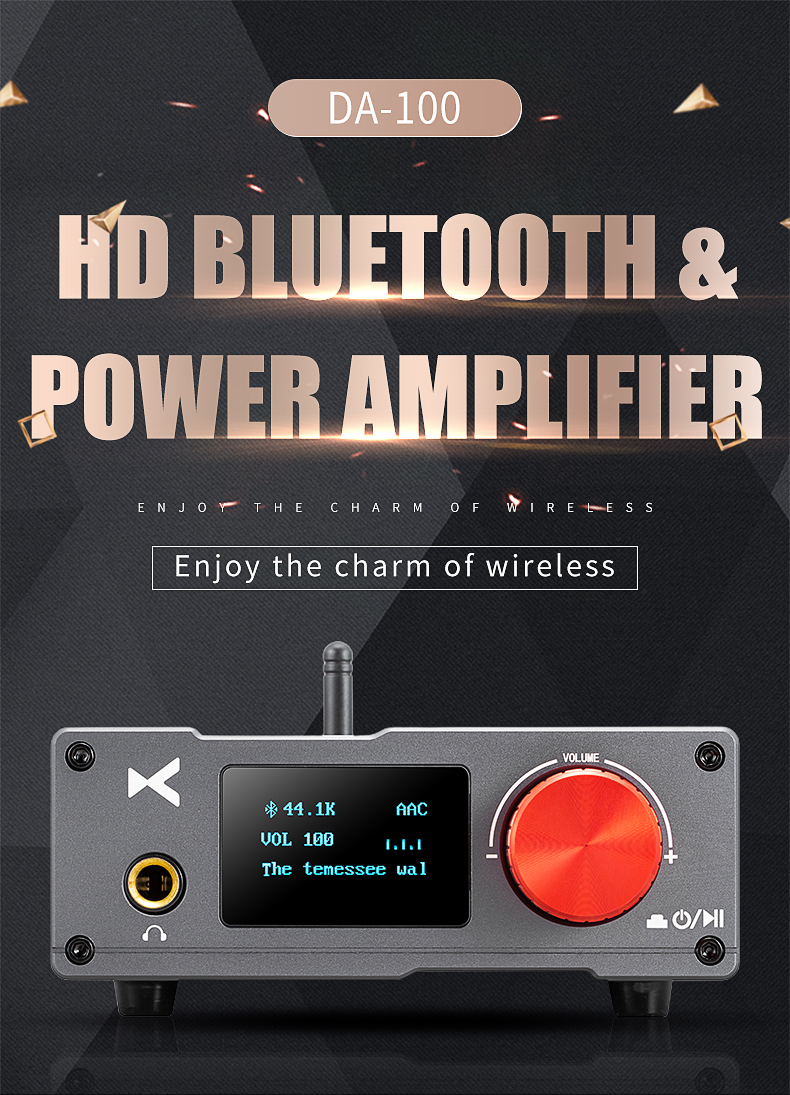 XDUOO DA-100 Power Amplifier ES9018K2M Output Power 50W*2 HD Bluetooth ...