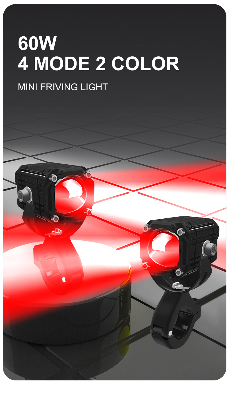 PECHAM 2 Pcs Devil EyeMini driving light Motorcycle MDL Led Light For ...