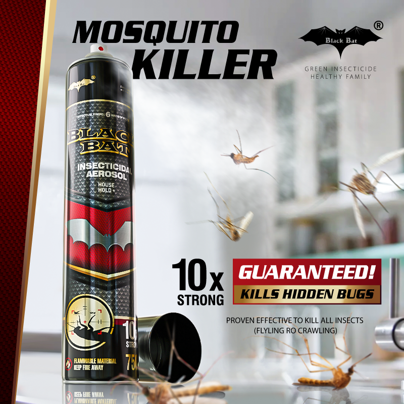 Black Bat Mosquito Insect Killer Insect Killer Insecticide Spray ...