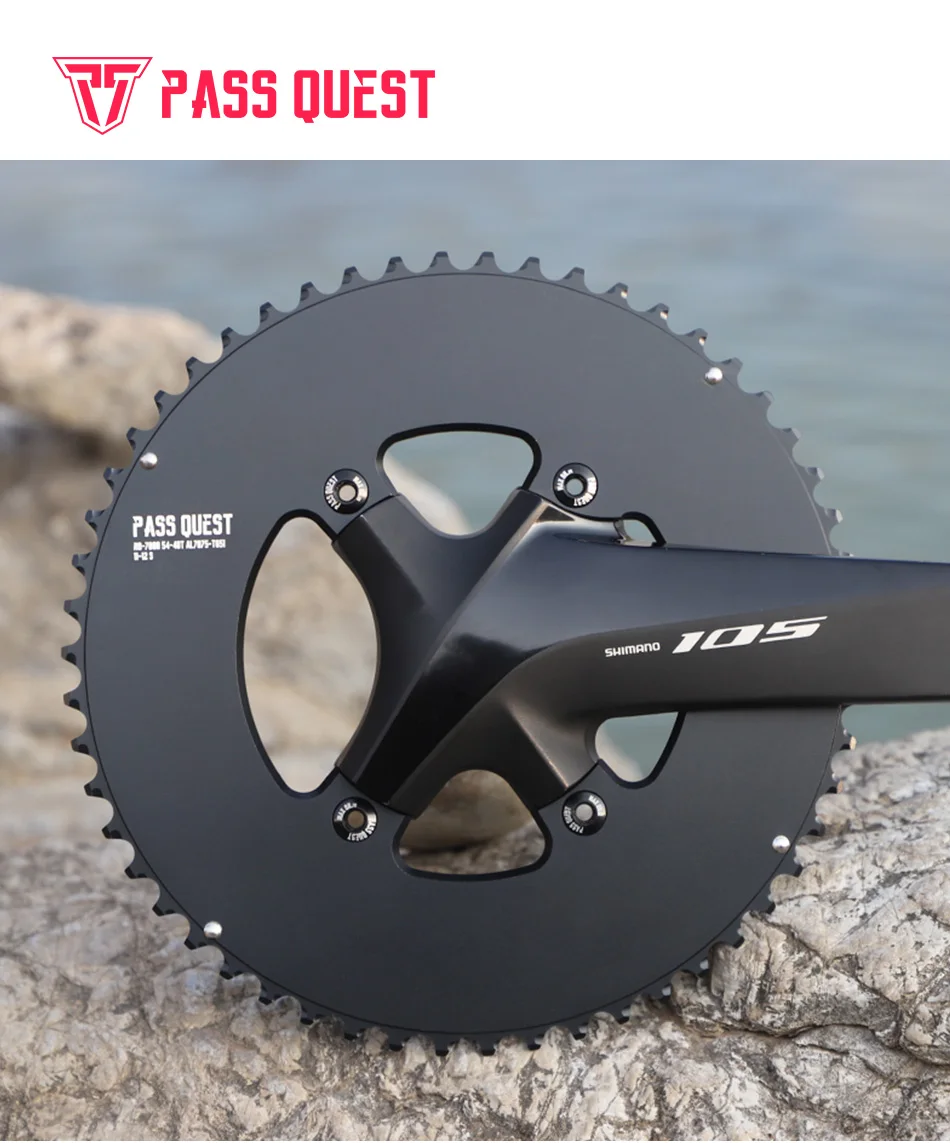 PASS QUEST Chainring Ultegra R8000 Shimano 105 R7000 2X 110 bcd Round ...