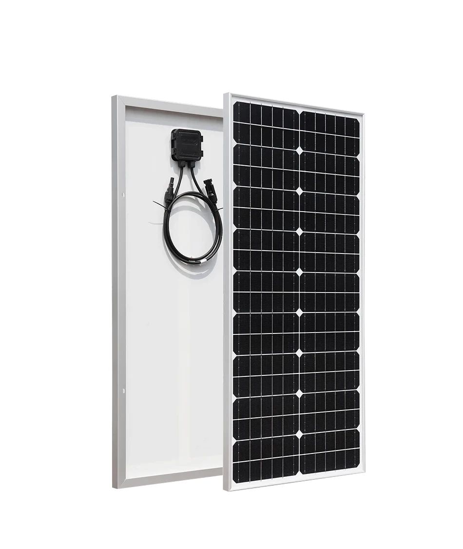 200W 18V Solar Photovoltaic Home Portable Monocrystalline Glass Solar ...