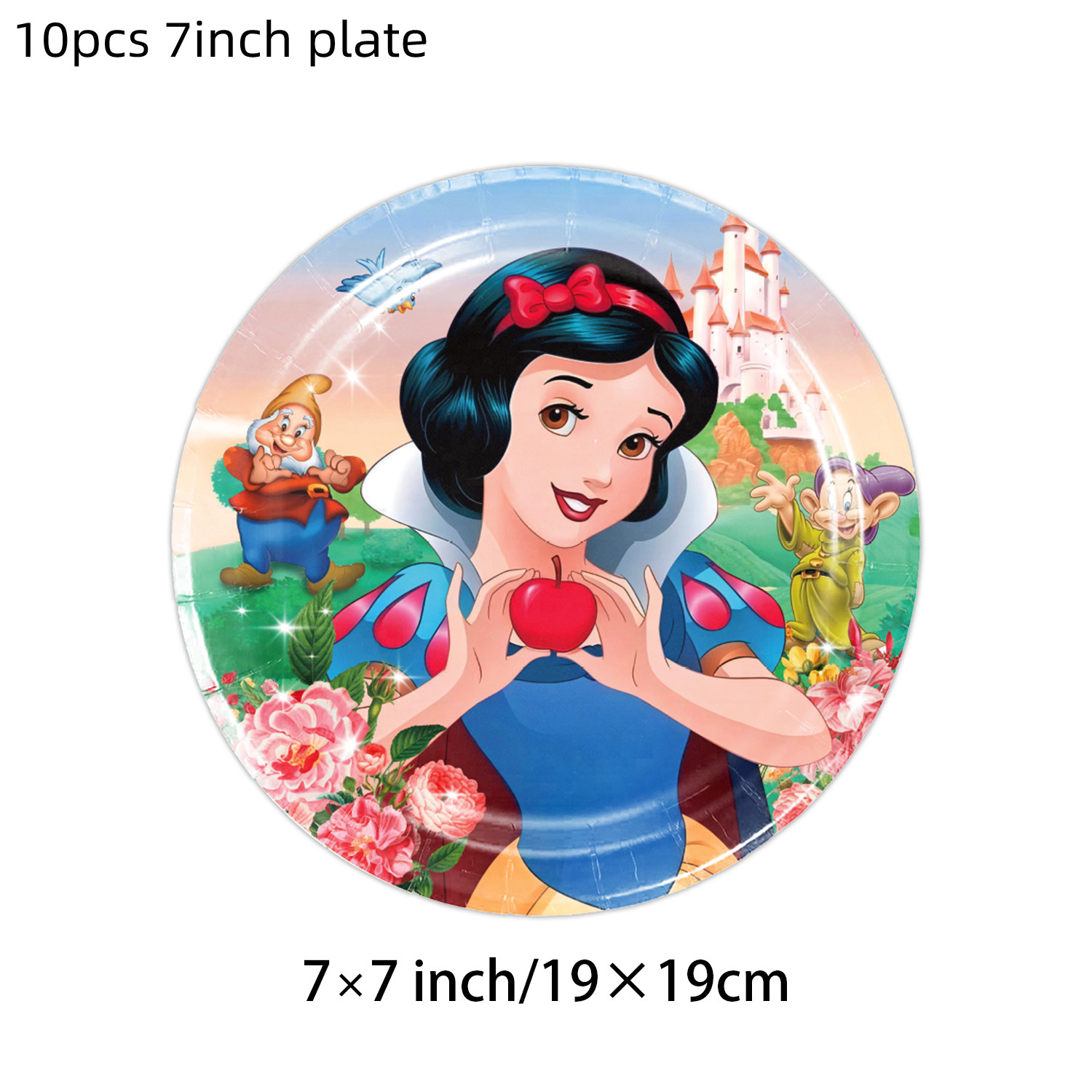 Snow White Princess Theme Birthday Party Supplies Cup Plate Tablecloth ...