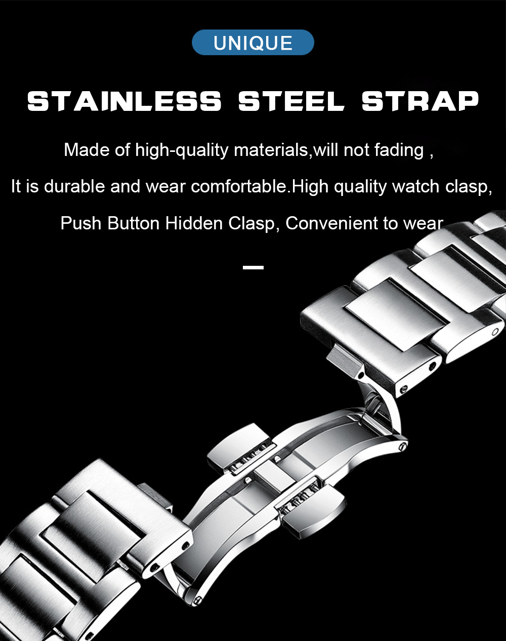 POEDAGAR Watch For Men Waterproof Original Relo Silver Stainless Steel ...