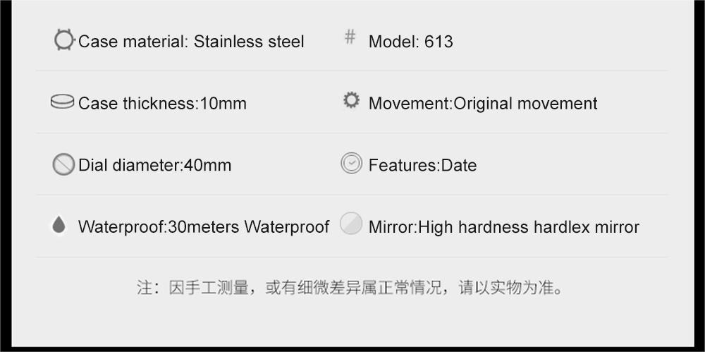 POEDAGAR Watch For Men Waterproof Original Relo Silver Stainless Steel ...