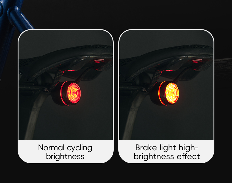 【PH Delivery】ROCKBROS Bicycle Smart Taillight Brake Sensor Waterproof ...