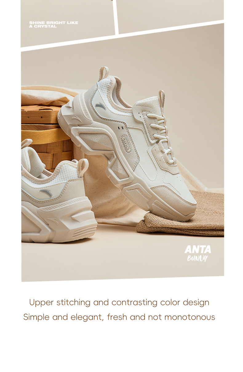 ANTA Women Sneakers Shoes City Walking Functionality Retro Casual Sport ...