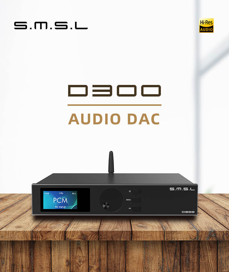 SMSL D300 Bluetooth 5.0 Decoder DAC ROHM BD34301EKV chip XMOS DSD512 ...