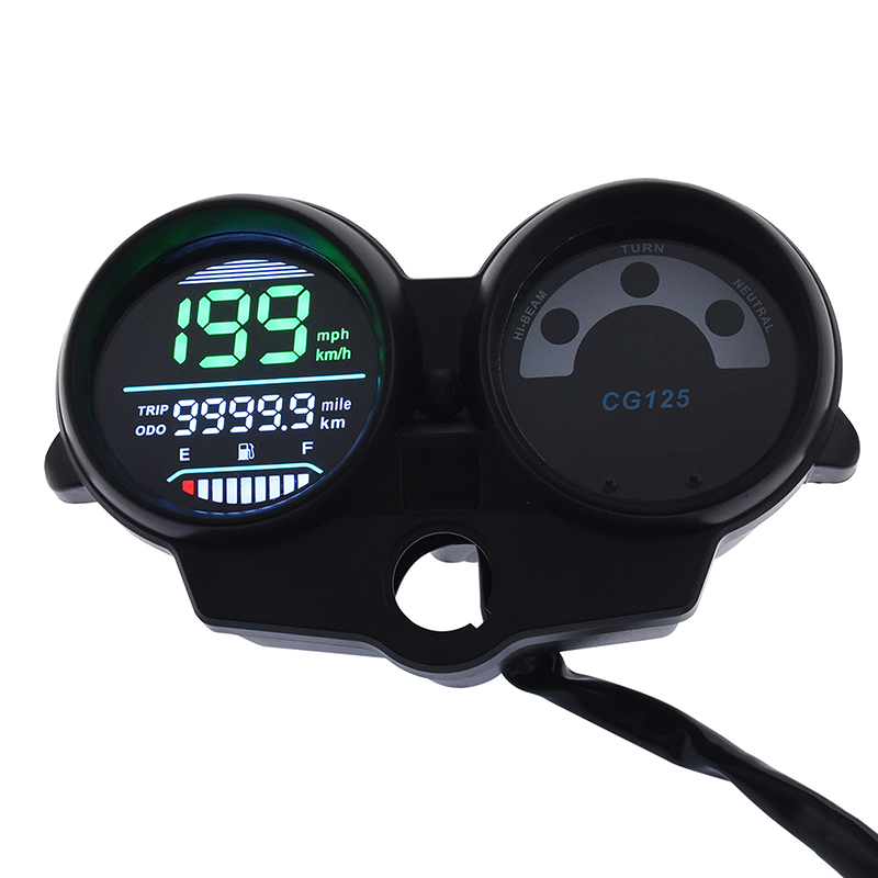 LED Digital Motorcycle Speedometer CG125 Year 2000 to 2008 Fan 125 ...