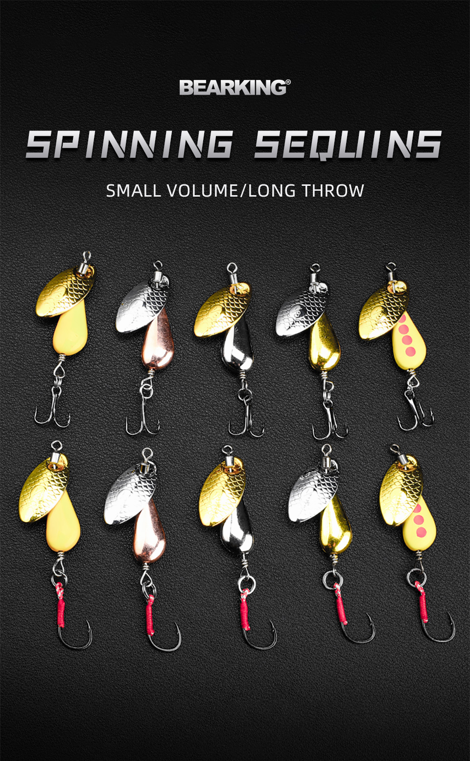 Bearking Lure Set - Swirling Sunflower Seed Design with Glitter, Single ...