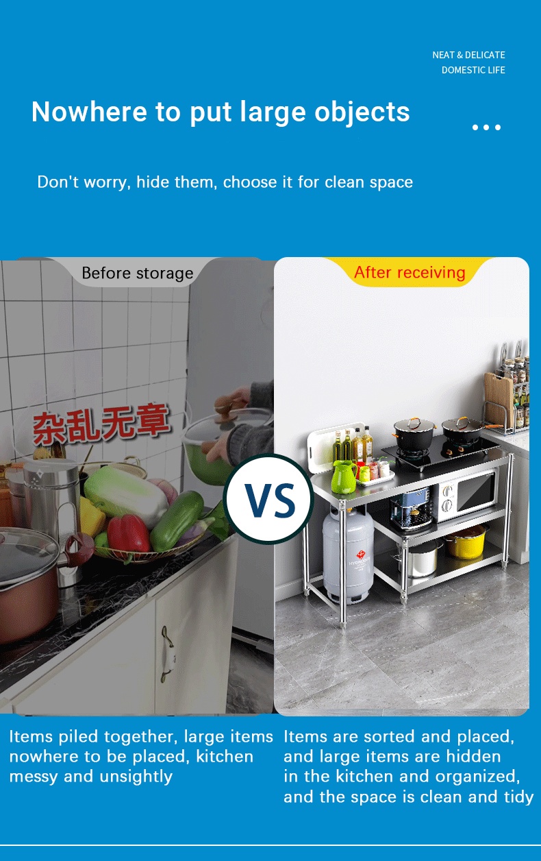 【COD】BBG Stainless Steel Kitchen Gas Rack Kitchen Stove Bench 2 Stove ...