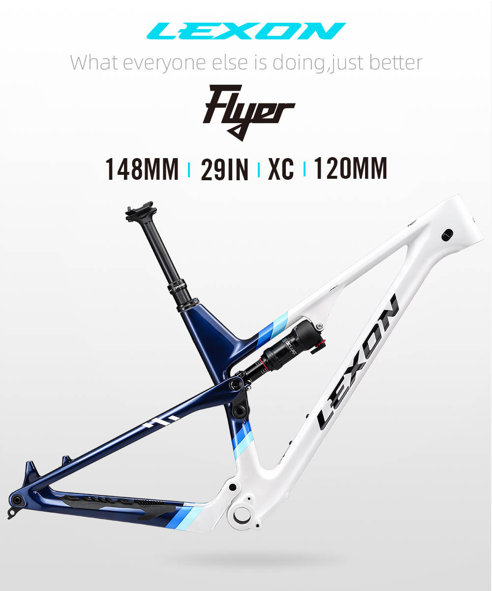 2025 Lexon Flyer 27.5/29er Carbon Full Suspension MTB Frame Mountain ...