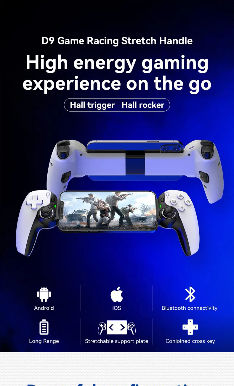 BSP D8pro/D9/D10/D10s/D11 Mobile Phone Stretching Game Controller ...