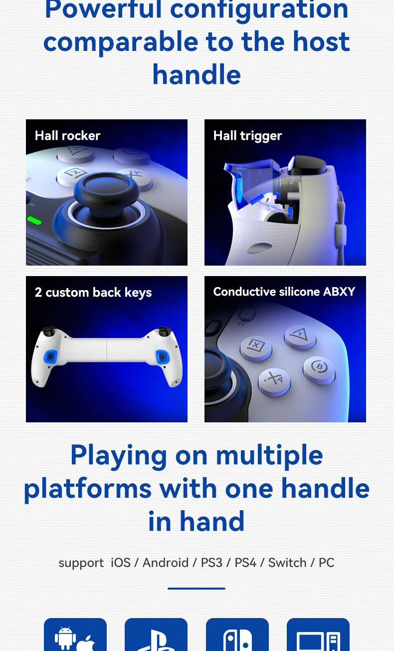 BSP D8pro/D9/D10/D10s/D11 Mobile Phone Stretching Game Controller ...