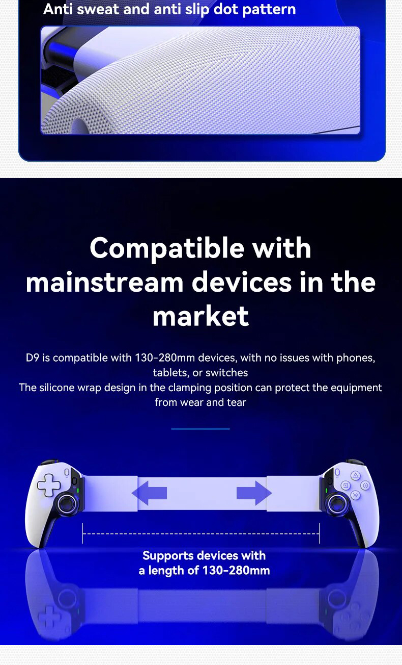 BSP D8pro/D9/D10/D10s/D11 Mobile Phone Stretching Game Controller ...