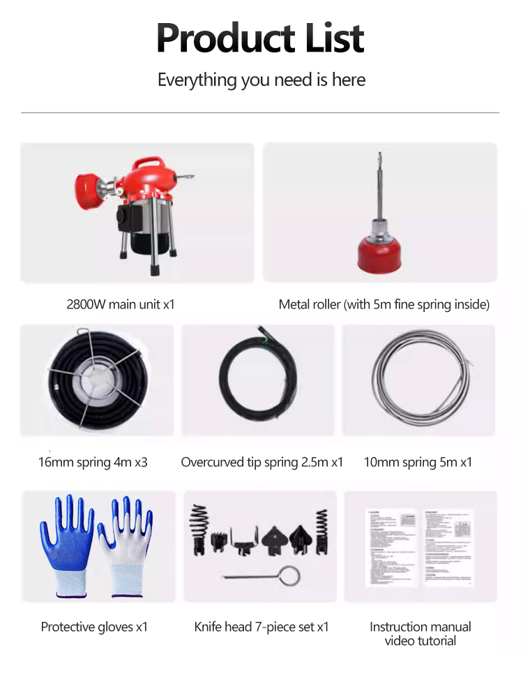 2800W automatic unclogging machine is a professional tool for clearing ...