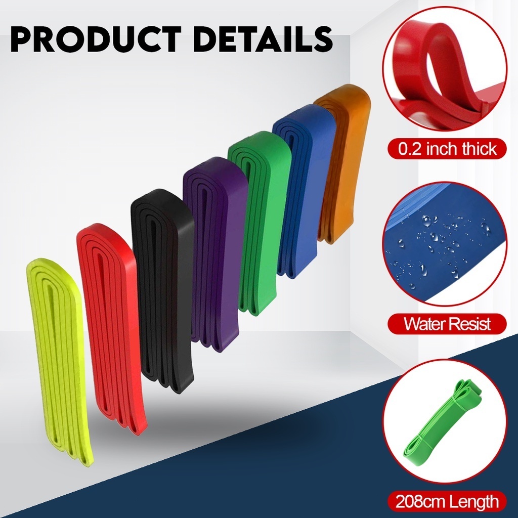 Resistance Band Stretch Resist Yoga Band Home Fitness Exercise ...