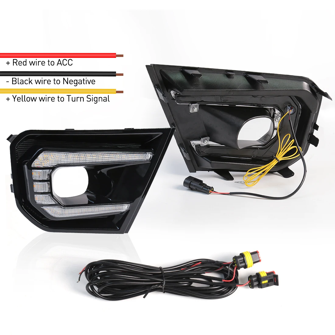 Car LED Daytime Running Light For Ford Ranger T9 XL XLT SPORT Platinum ...