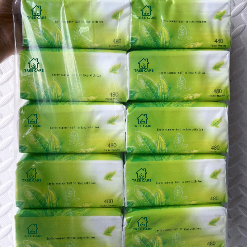 tinxd TREE CARE 10pack 480sheet Paper toilet 4-Ply Facial Tissue soft ...